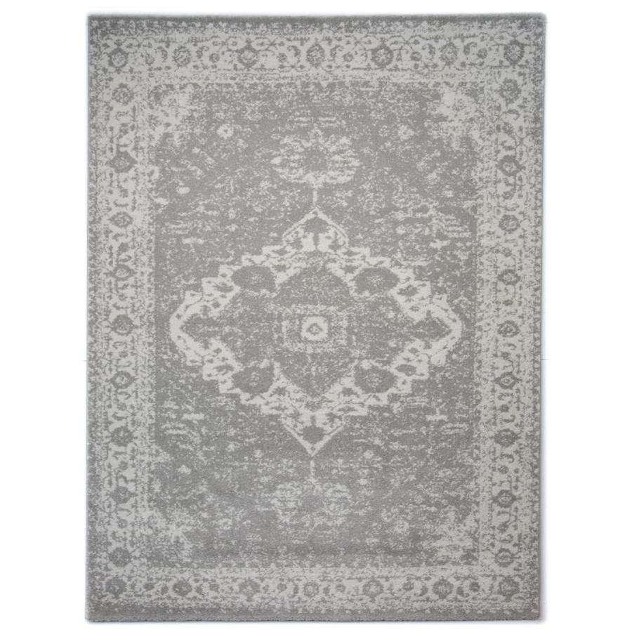 Balta Keenly Grey/Cream Indoor Vintage Area Rug (Common: 5 x 7; Actual ...