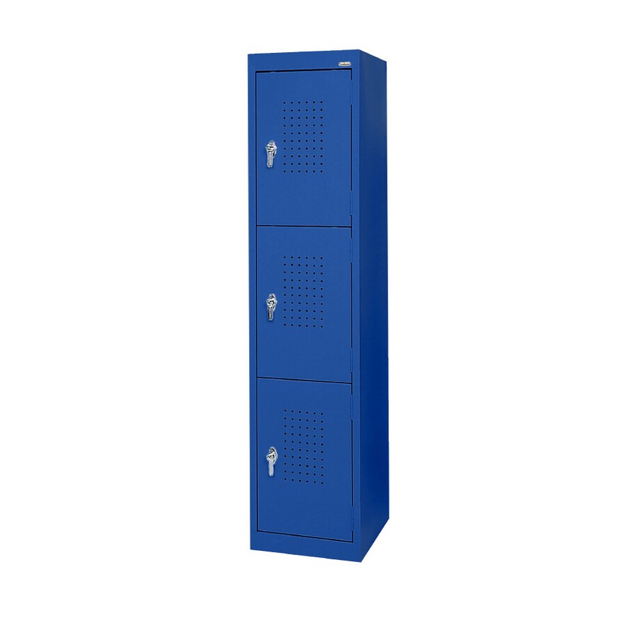 edsal 15-in W x 66-in H x 18-in D Blue Steel Storage Locker at Lowes.com