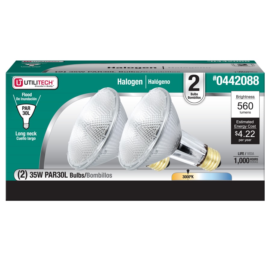 Utilitech 50-Watt EQ PAR 30 longneck Dimmable Soft White Flood Halogen ...