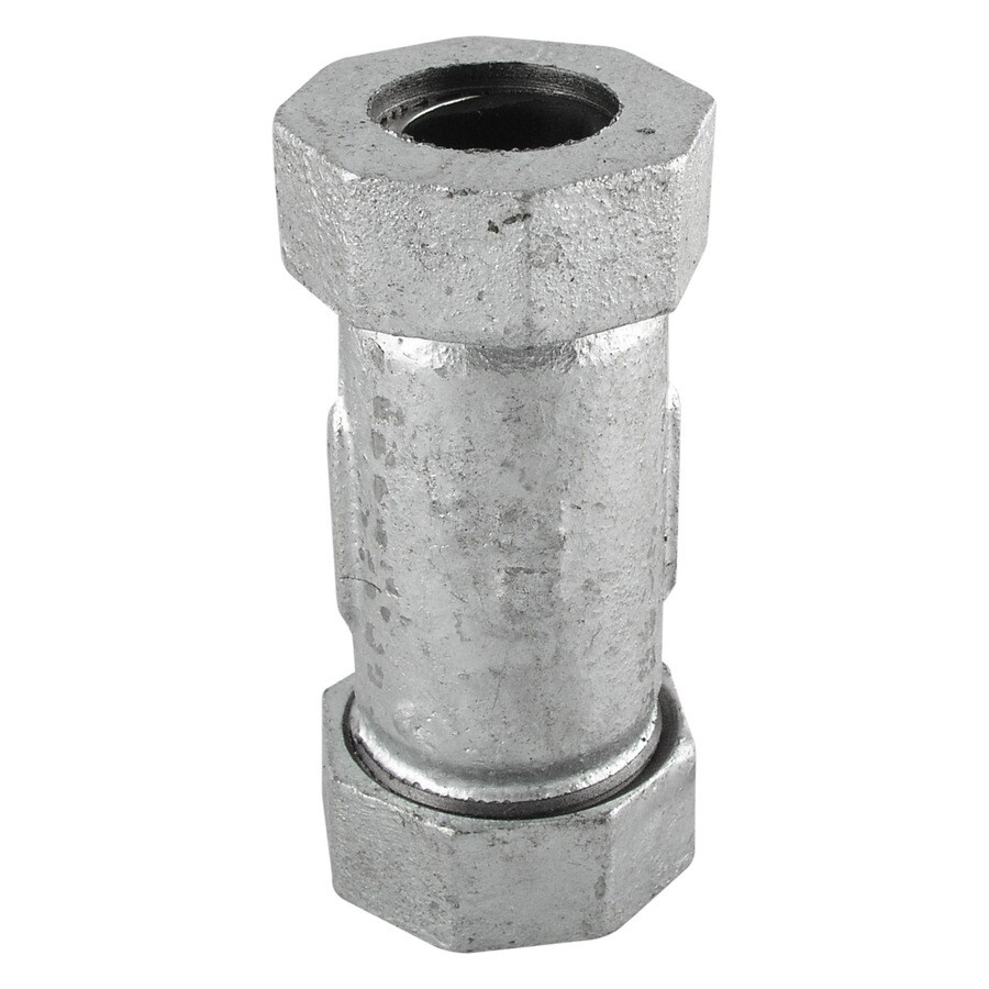 LDR 1/2"Dia. Galvanized Iron Compression Coupling in the Galvanized ...