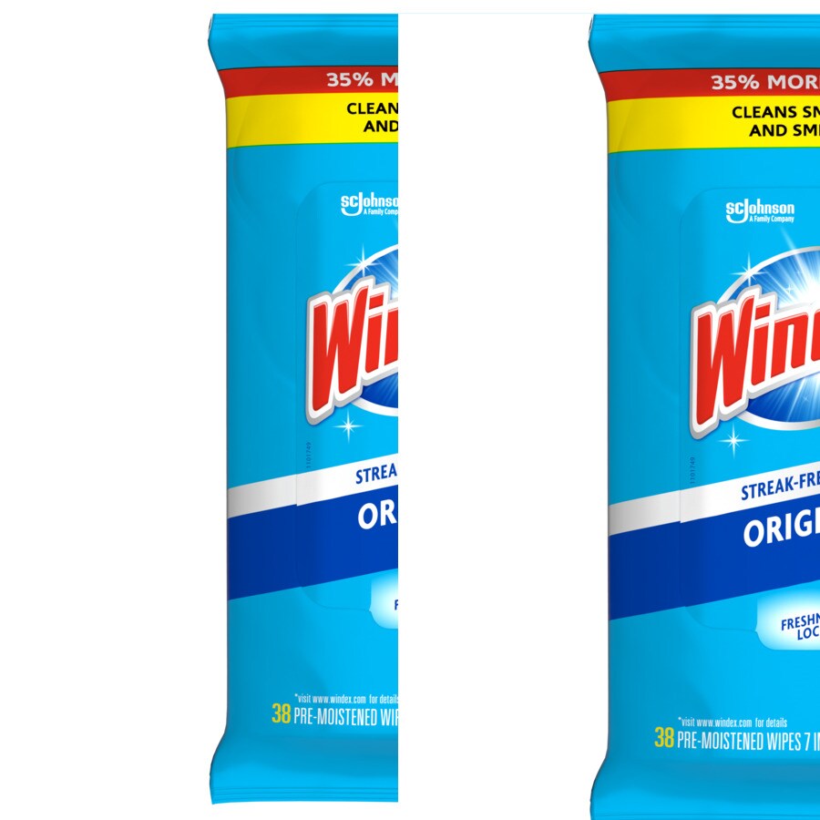 Windex Windex Original Glass Clean Wipes 38 ct in the Glass Cleaners ...