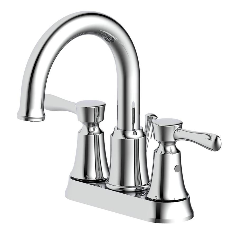 Project Source 2-Handle 4-in Centerset WaterSense Bathroom Sink Faucet ...