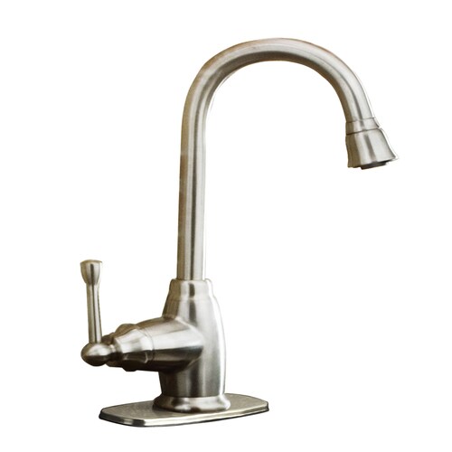 AquaSource Brushed Nickel 1-Handle Kitchen Faucet at Lowes.com