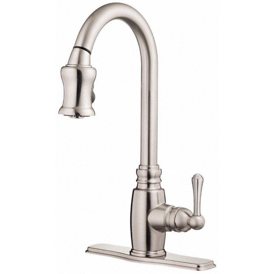 Danze Opulence Stainless Steel 1-Handle Pull-Down Kitchen Faucet in the ...