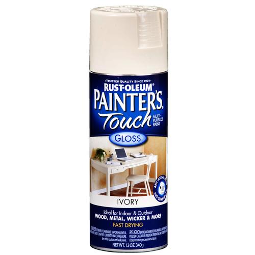Rust-Oleum 12 Oz. Ivory Gloss Spray Paint in the Spray Paint department ...