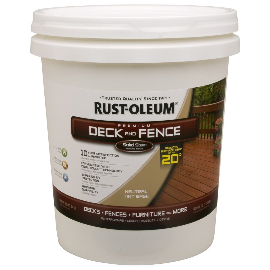 Rust-Oleum Solid Exterior Stain (Actual Net Contents: 640-fl oz) at ...