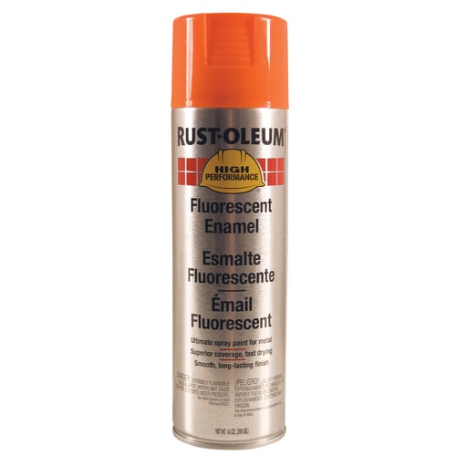 Rust-Oleum High Performance Orange Fluorescent Spray Paint (Actual Net ...