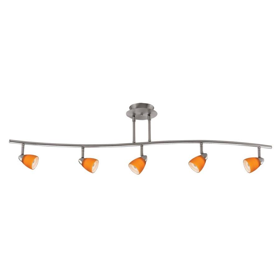 Cal Lighting Serpentine 5-Light 48-in Brushed Steel Dimmable Standard ...