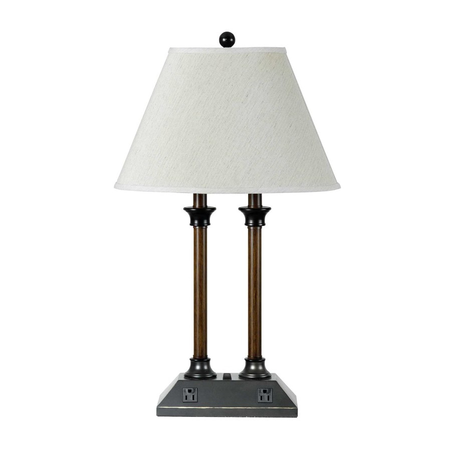 Axis 28-in Black 3-way Table Lamp with Fabric Shade in the Table Lamps ...