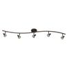 Cal Lighting Serpentine 5-Light 48.5-in Rust Dimmable LED Confined head ...