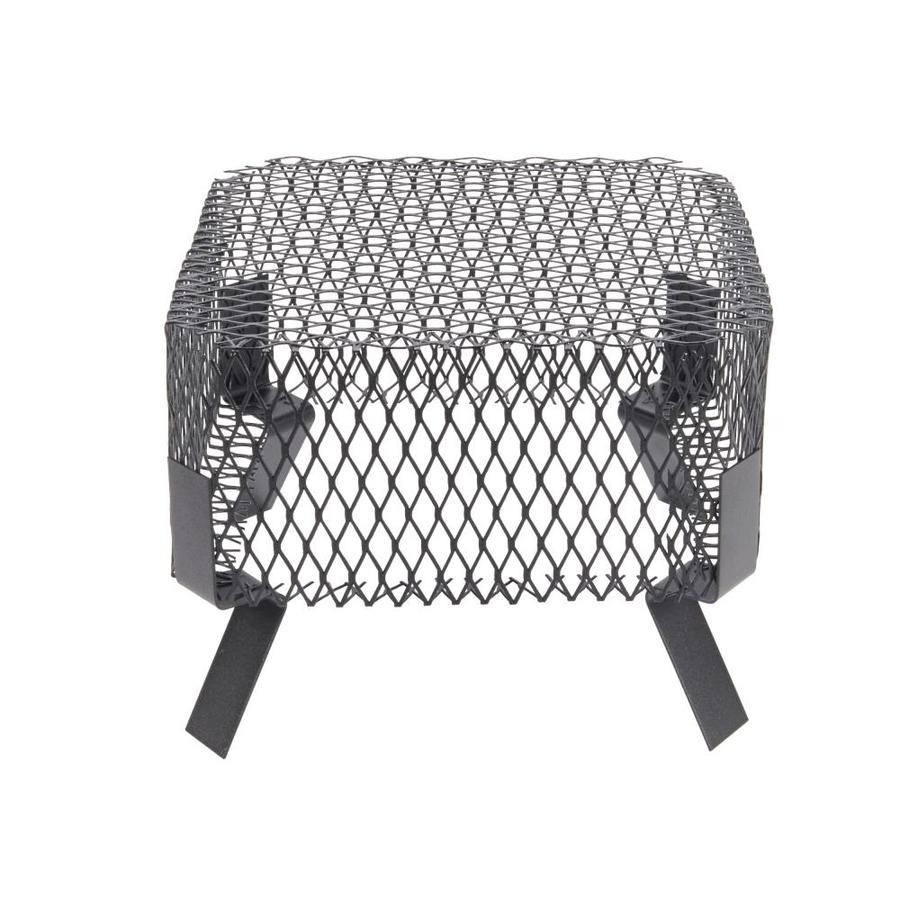 Shelter 12-in W x 12-in L Black Galvanized Steel Square Chimney Cap at ...