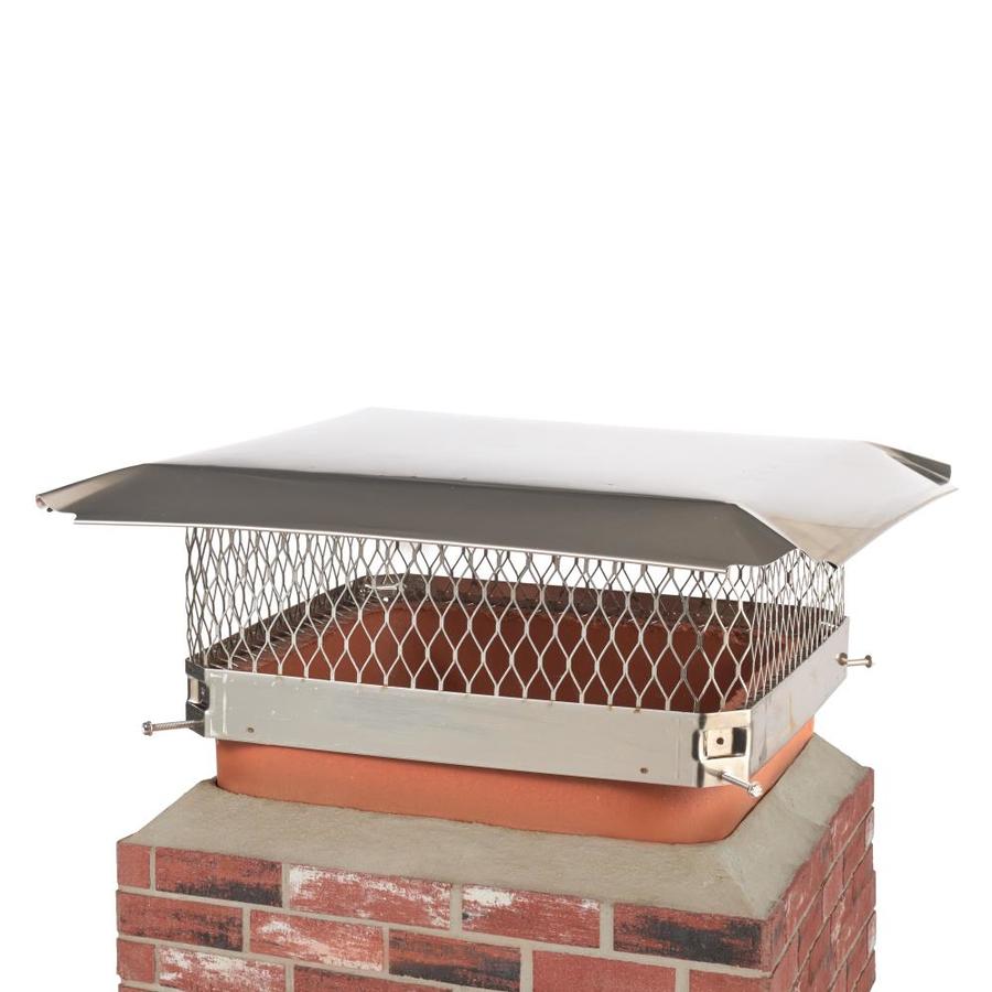 Shelter 18-in W x 18-in L Stainless Steel Square Chimney Cap in the ...