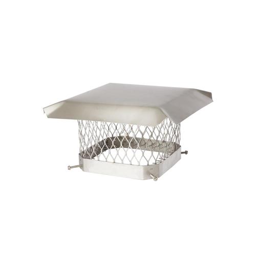 Shelter 9-in W x 9-in L Stainless Steel Square Chimney Cap in the ...