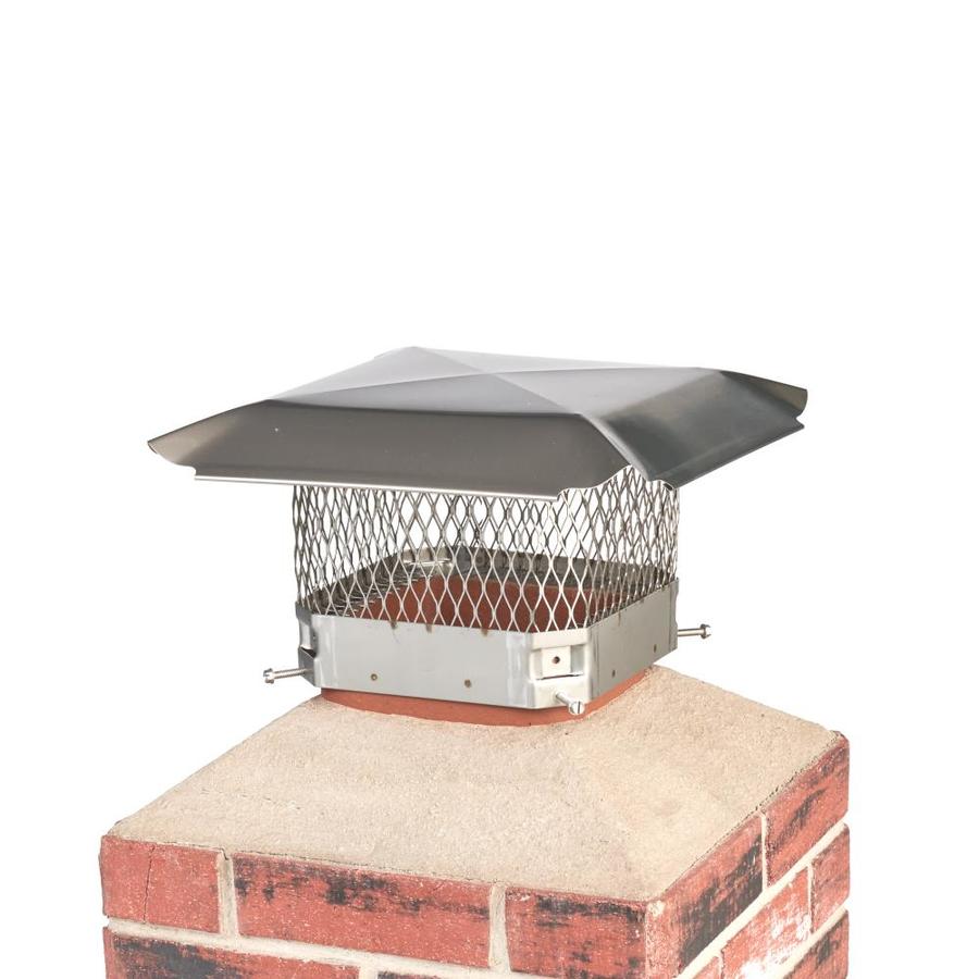 Shelter 9-in W x 9-in L Stainless Steel Square Chimney Cap in the ...