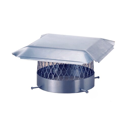 Shelter 8-in W x 17-in L Stainless Steel Rectangular Chimney Cap in the ...