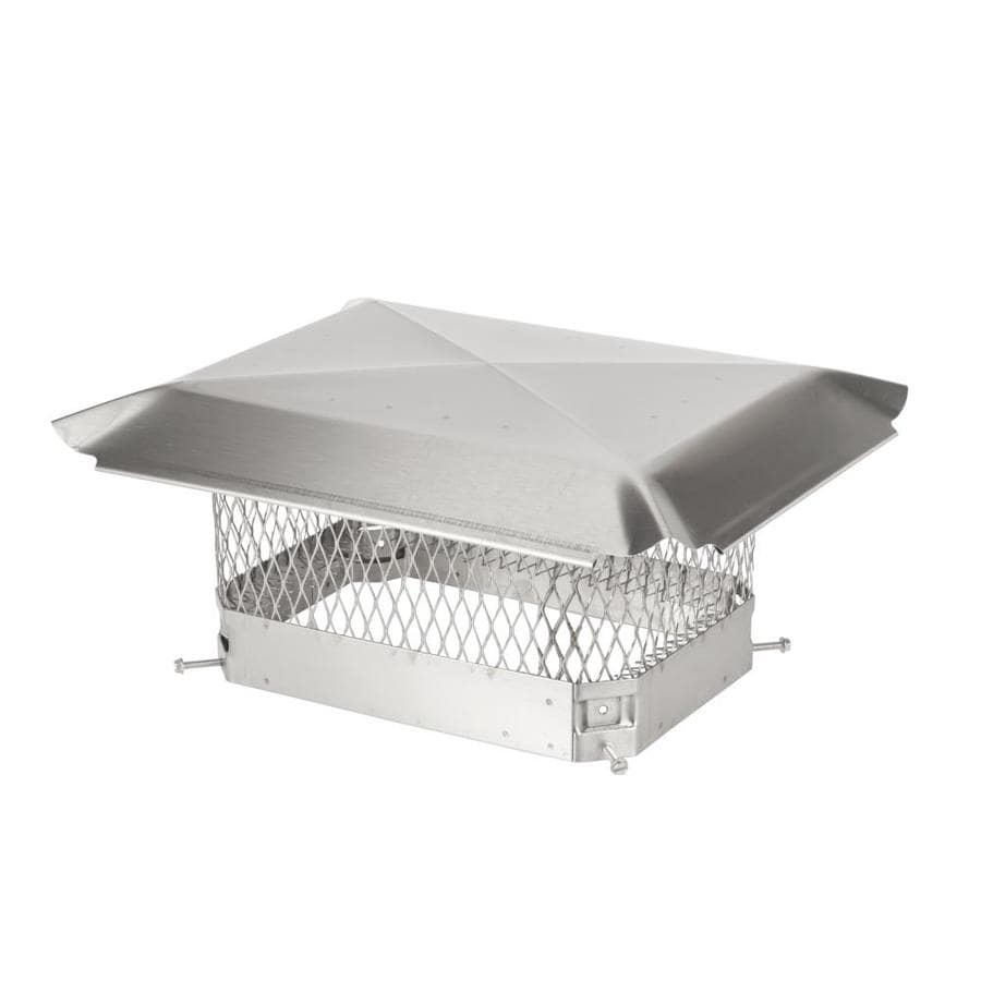 Shelter 9-in W x 13-in L Stainless Steel Rectangular Chimney Cap at ...