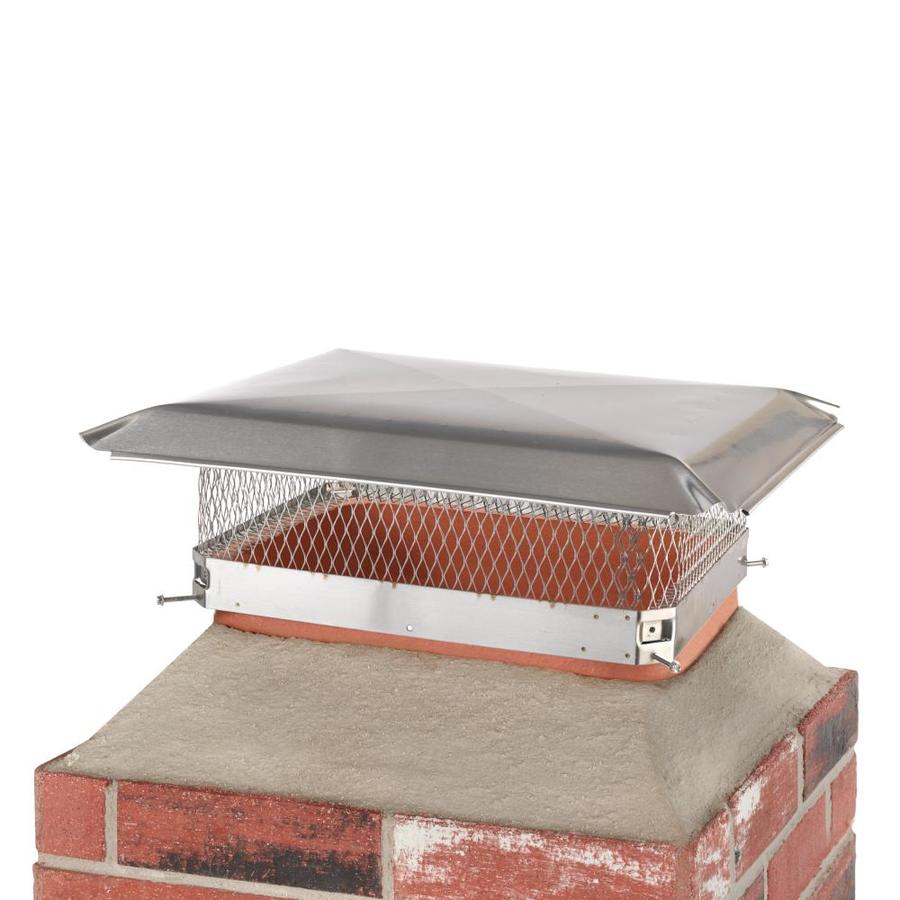 Shelter 17-in W x 21-in L Stainless Steel Rectangular Chimney Cap in ...