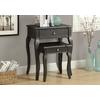 Monarch Specialties 2-piece Antique Black Accent Table Set at Lowes.com