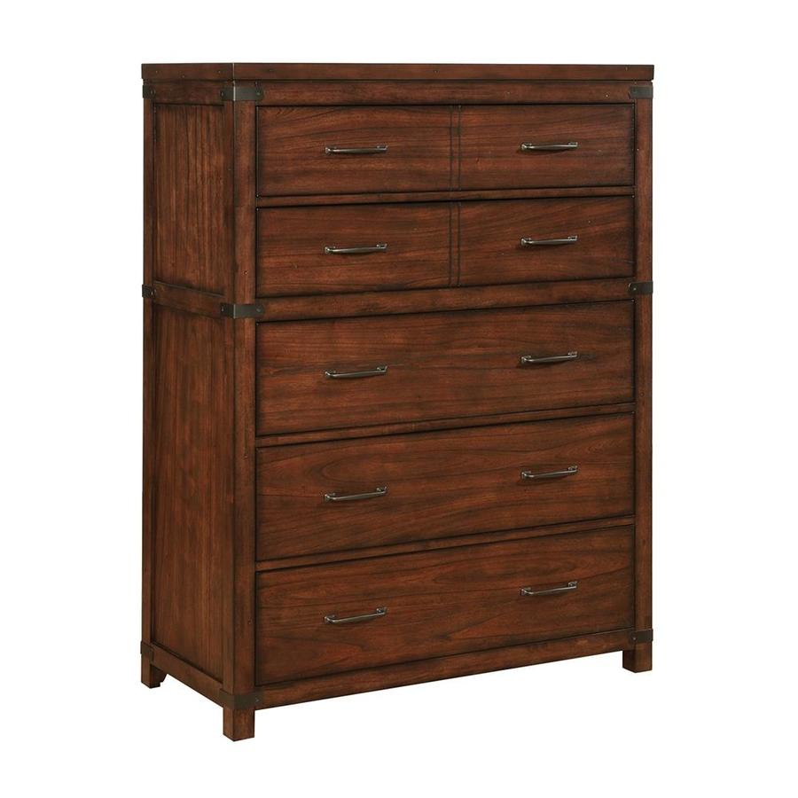 Scott Living Artesia Dark Cocoa Poplar 5-Drawer Chest at Lowes.com