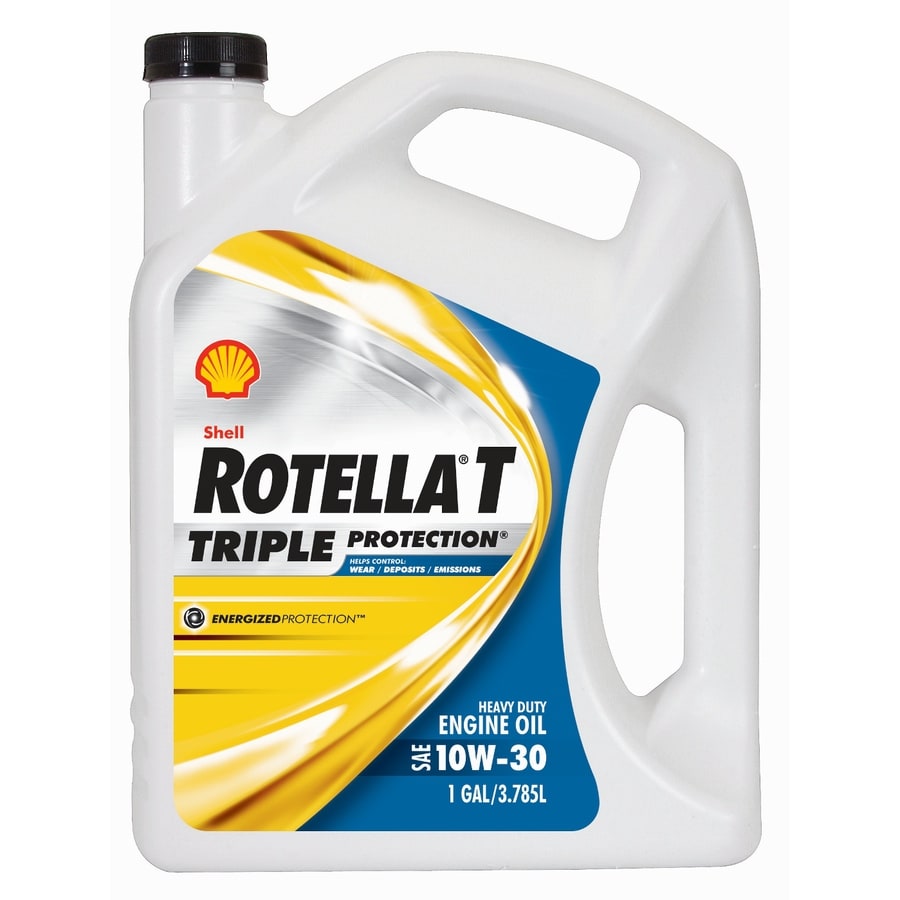 Rotella 128-oz 4-Cycle 10W-30 Conventional Engine Oil in the Engine Oil ...