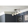 Allen + roth 4-Light 28-in Brushed Pewter Fixed Track Light Kit at ...