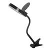 Tensor 20-in Adjustable Black LED Clip Desk Lamp with Plastic Shade at ...