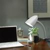 Tensor 19-in Adjustable Brushed Steel Clip Desk Lamp with Metal Shade ...