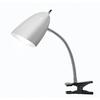 Tensor 19-in Adjustable Brushed Steel Clip Desk Lamp with Metal Shade ...