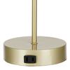 Allen + roth 22-in Painted Gold Touch Stick Table Lamp with Fabric ...