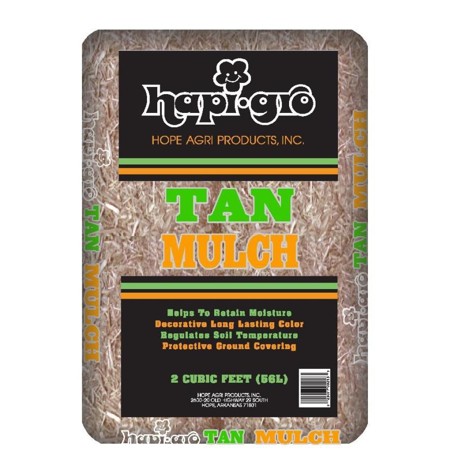 Hapi-Gro 2-cu ft Dark Brown Pine Mulch at Lowes.com