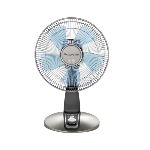 Rowenta 12-in 4-Speed Indoor Black Desk Fan in the Portable Fans ...