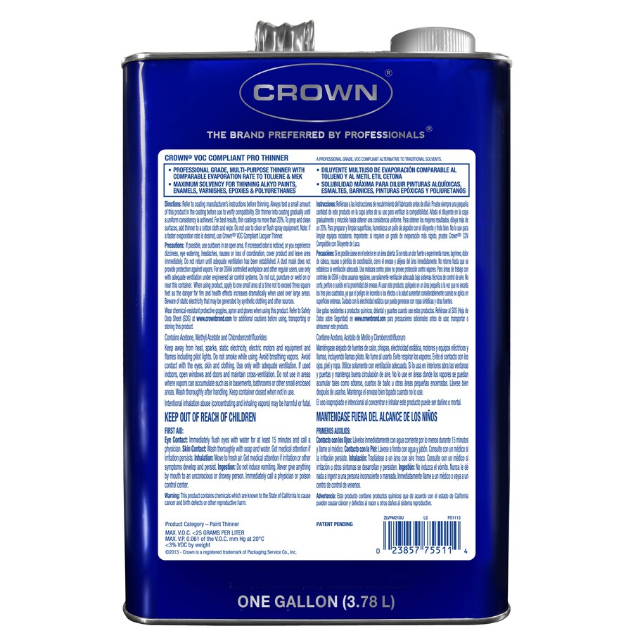 Crown 128-fl oz Fast to Dissolve Paint Thinner in the Paint Thinners ...