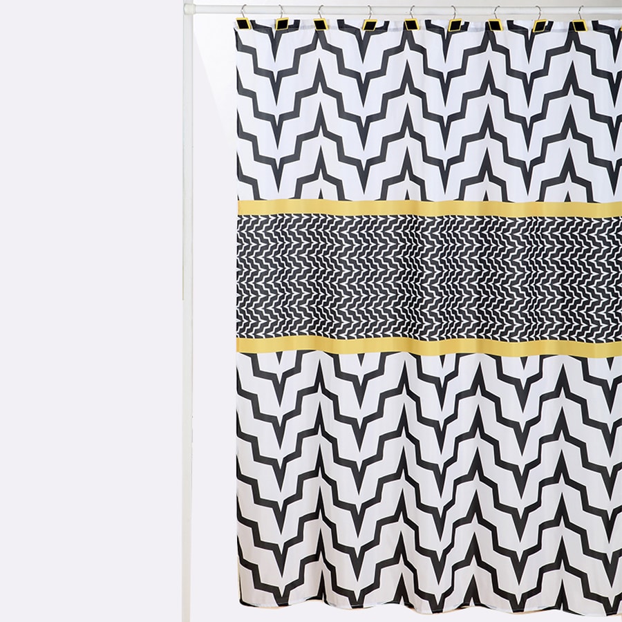 INdecor home design Everything Chevron Geometric Black/White Ceramic ...