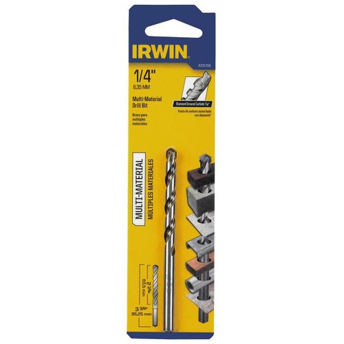 IRWIN 1/4-in x 4.0-in Round Rotary drill Bit in the Masonry Drill Bits ...