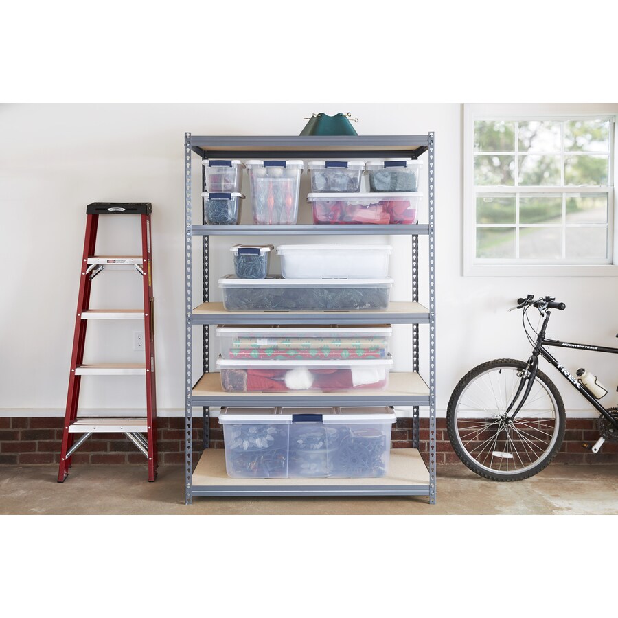 Hefty 13-Gallon (52-Quart) Clear Underbed Tote with Latching Lid in the ...