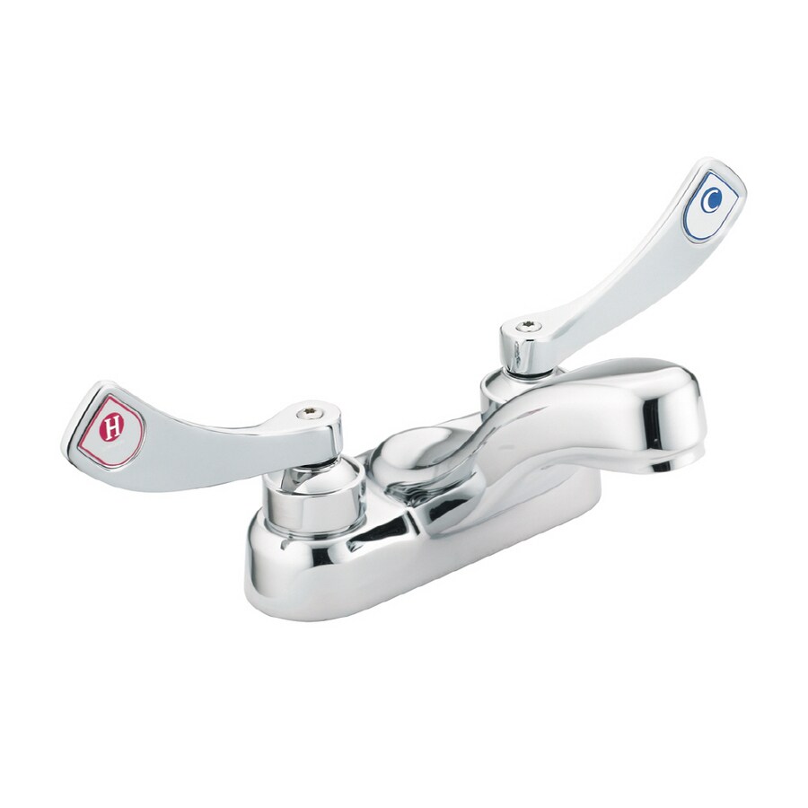 Moen Commercial Chrome 2-Handle WaterSense Bathroom Faucet at Lowes.com
