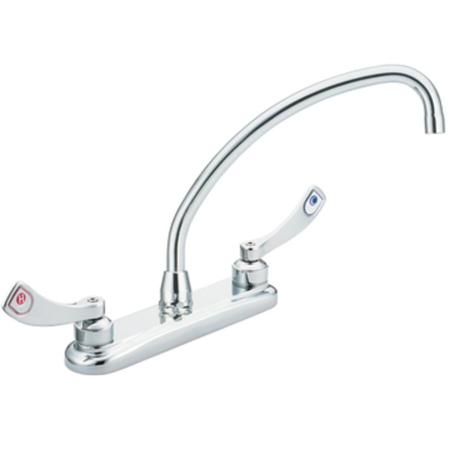 Moen M-Dura Chrome High-Arc Commercial Kitchen Faucet at Lowes.com