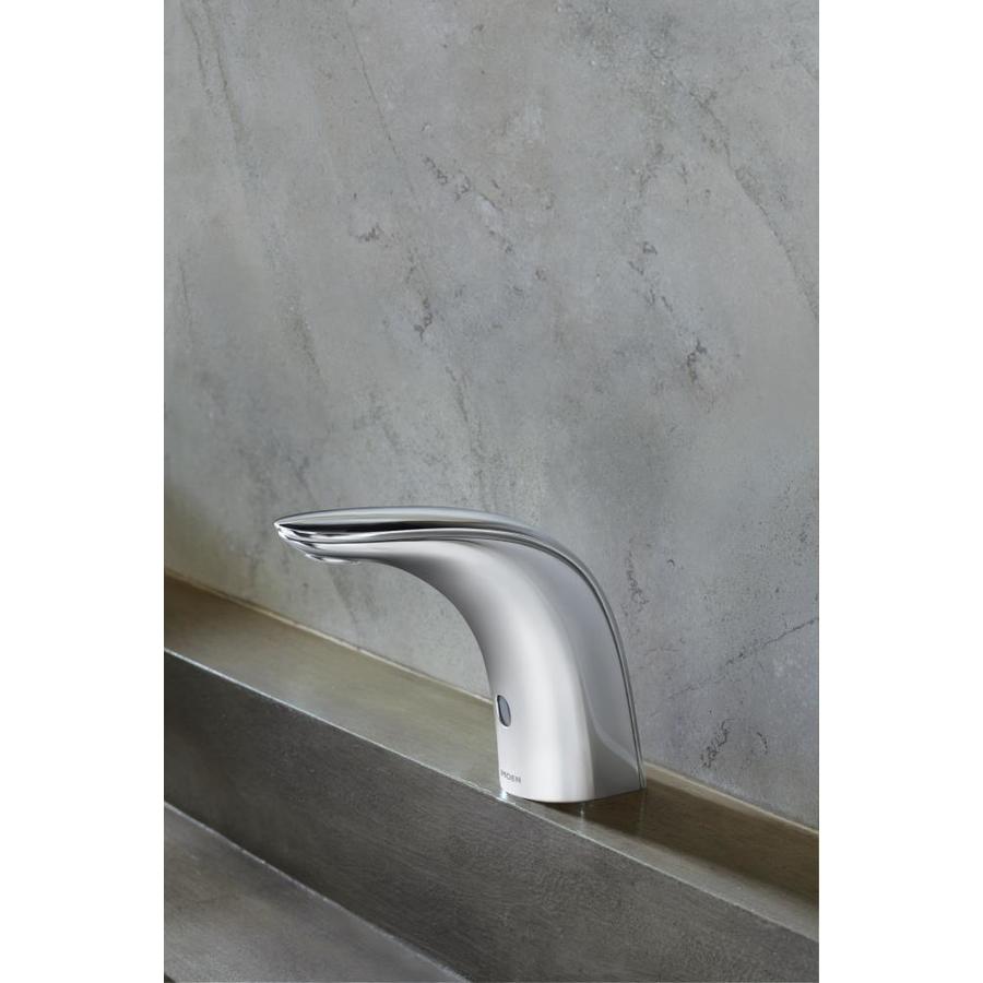 Moen M-POWER Chrome Touchless Single Hole Bathroom Sink Faucet in the ...