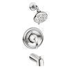 Moen Tiffin Chrome 1-handle Bathtub and Shower Faucet with Valve at ...