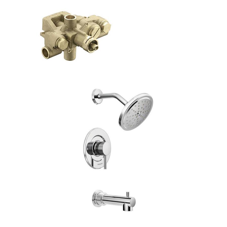 Moen Align Polished Chrome 1-handle Bathtub and Shower Faucet with ...