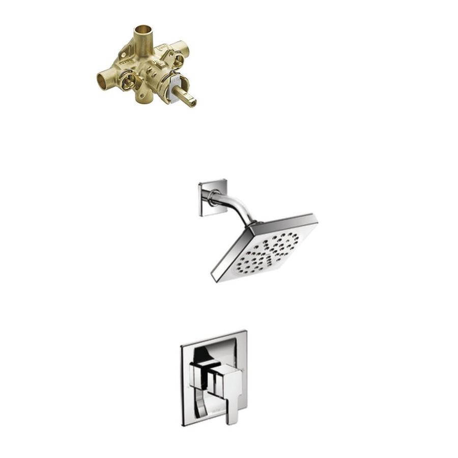 Moen 90 Degree Polished Chrome 1-handle Shower Faucet with Valve at ...