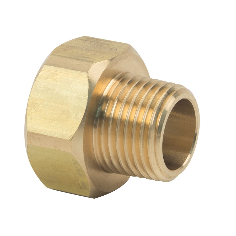 BrassCraft 1/2-in x 3/4-in dia Threaded Female Hose x MIP Adapter ...