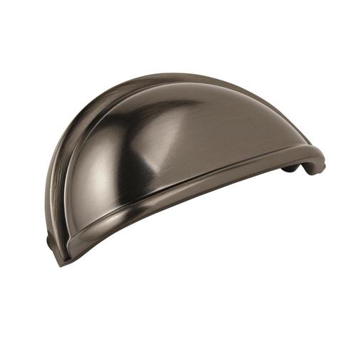 Amerock Cup Pulls 3-in Center to Center Gunmetal Oval Cup Cabinet Door ...
