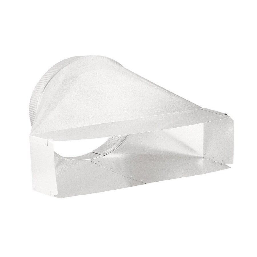Broan 8-in x 12-in x 12-in Galvanized Steel Straight Stack Duct Boot at ...