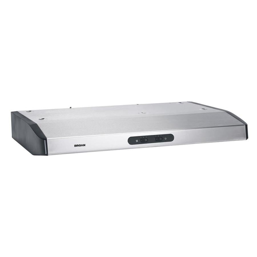 Broan Undercabinet Range Hood (Stainless steel) (Common: 30-in; Actual ...