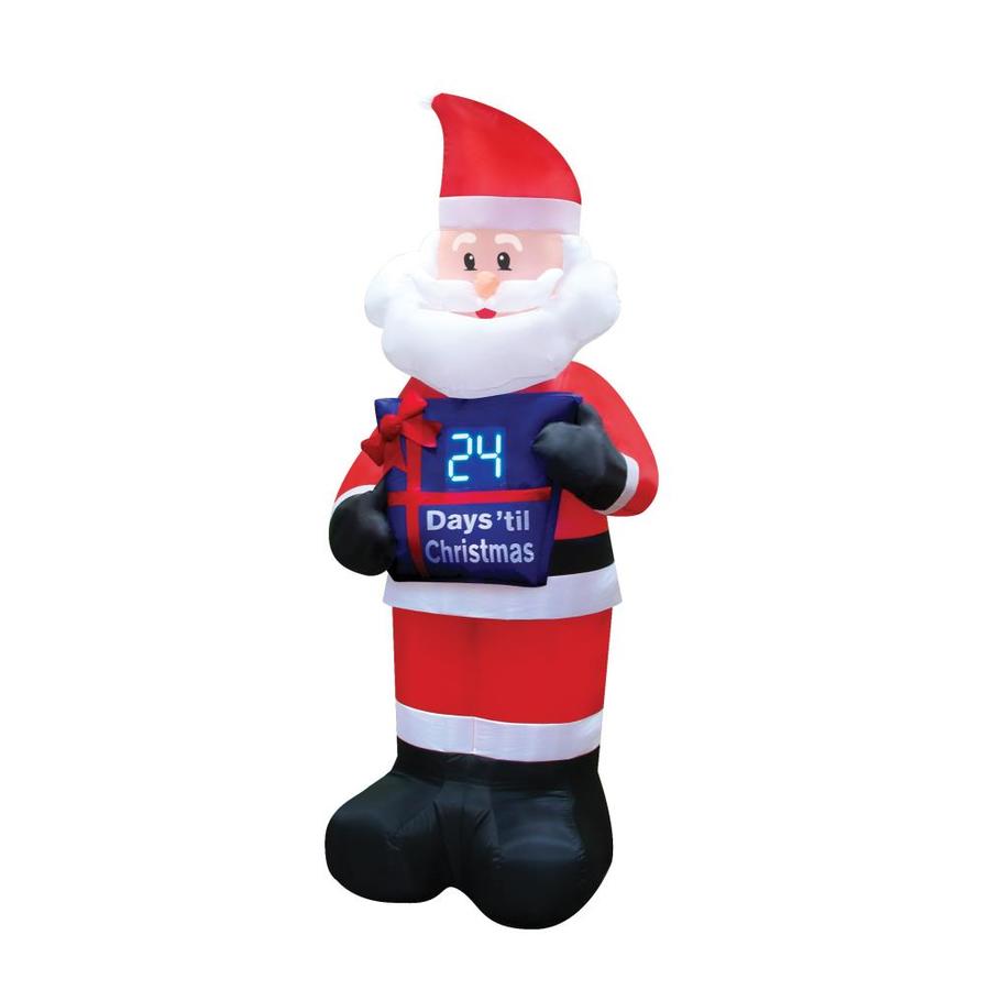 Airflowz 7-ft Animatronic Lighted Santa Christmas Inflatable at Lowes.com