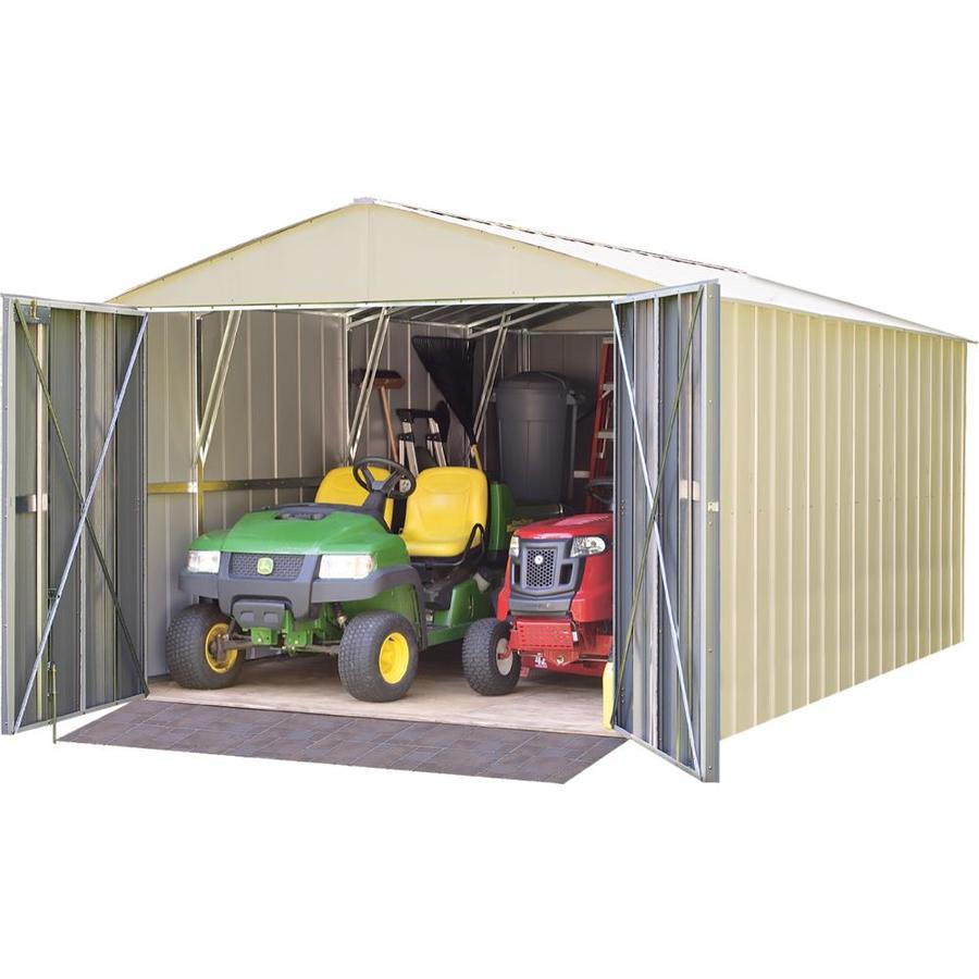 Arrow 10-ft x 15-ft Commander Galvanized Steel Storage Shed in the ...
