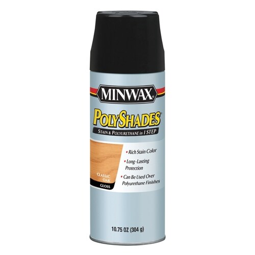 Minwax PolyShades Gloss Classic Oak Oil-Based Interior Stain (Aerosol ...