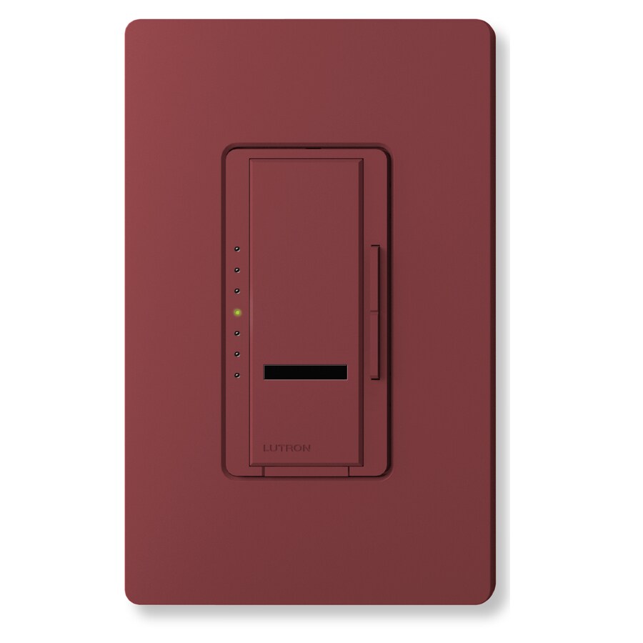 Lutron Maestro IR 1000-watt Remote Control Light Switch, Merlot in the ...