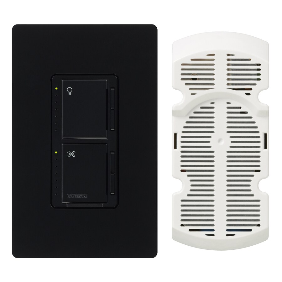 Lutron Maestro 7-speed 1-Amp Black Touch Fan Control at Lowes.com